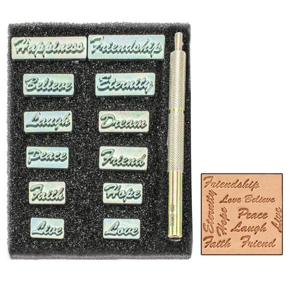 Inspirational Word Stamp Set with handle | Pet Hardware®