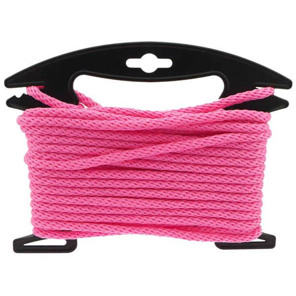 PP Multifilament Solid Braided Rope – Neon Pink, ø 8 mm | Pet Hardware®